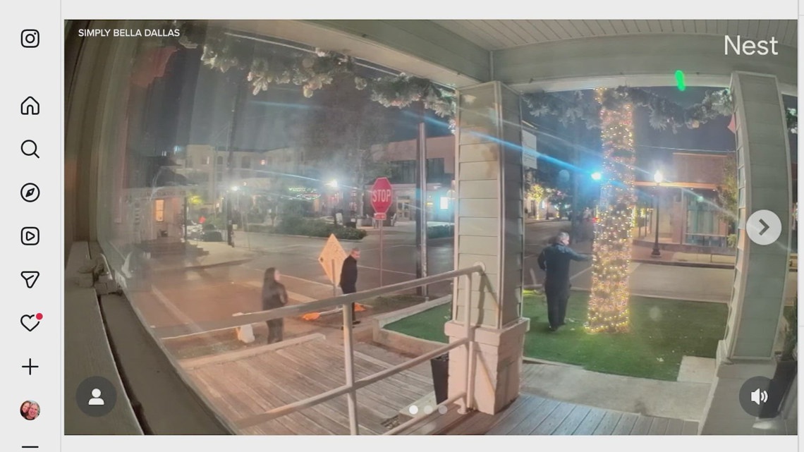 Video shows someone ripping Christmas lights off Dallas tree | wfaa.com
