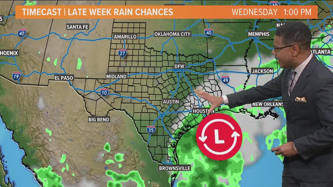 Tracking the tropics: Latest storm chances in the Gulf | wfaa.com