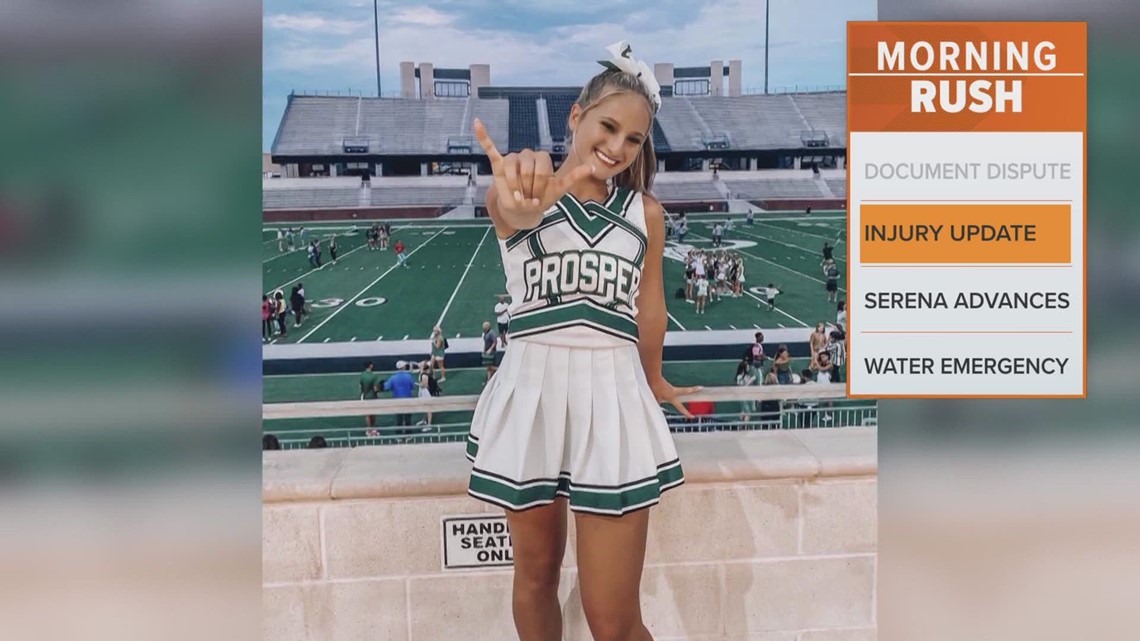 Prosper cheerleader who suffered brain injury has opened her eyes ...