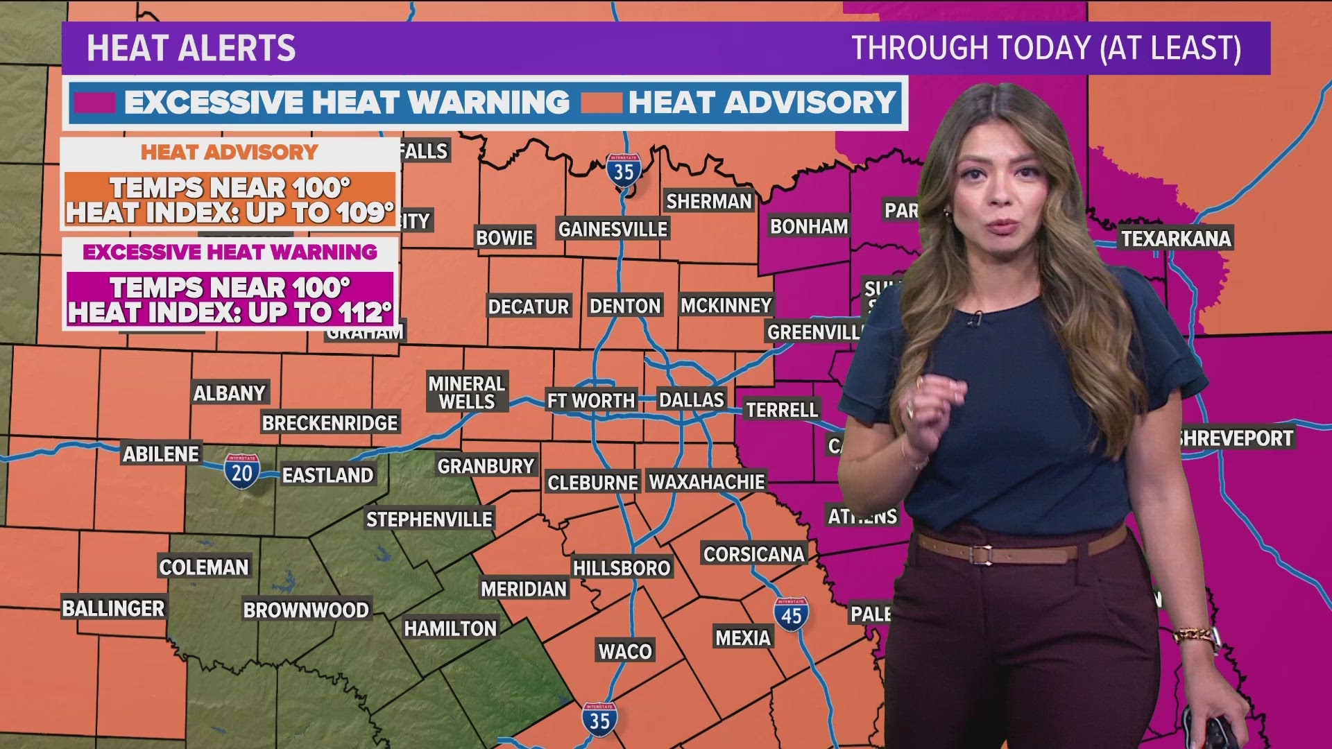 DFW Weather: Dangerous heat continues for North Texas Tuesday. A cold front brings relief soon ...