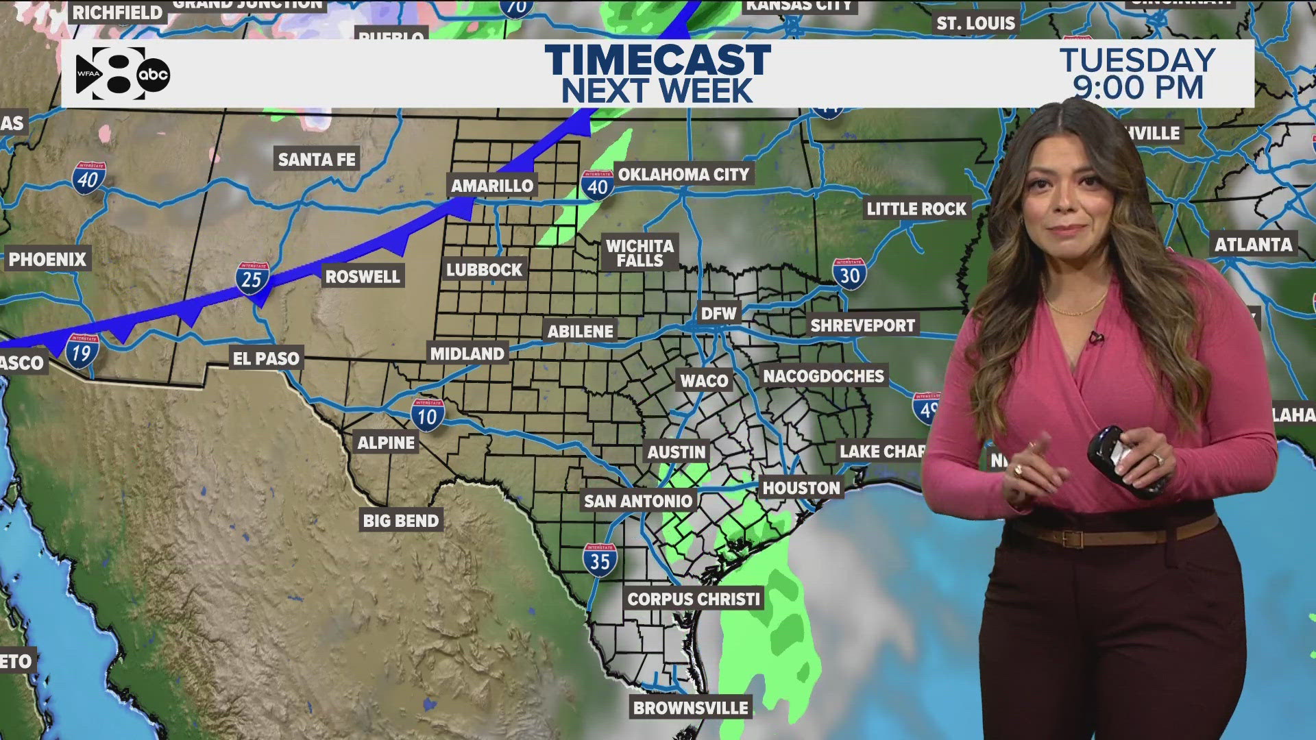 DFW Weather: Record high temperatures today, but finally hints of rain ...