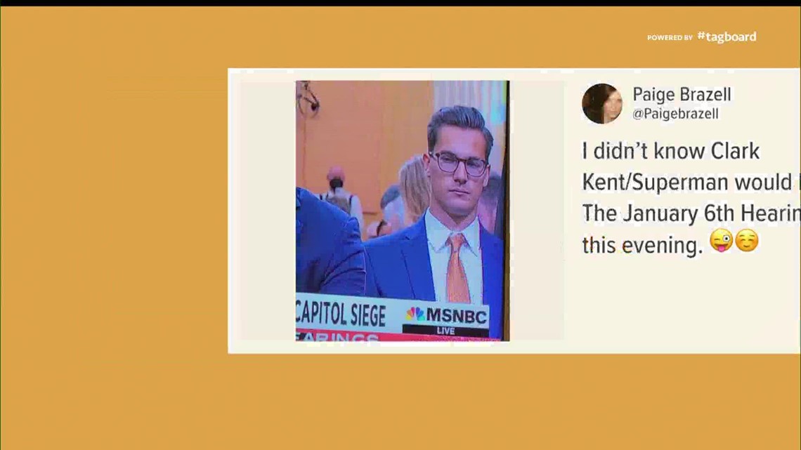 A Clark Kent look-a-like caught Twitter's attention during Jan. 6 ...