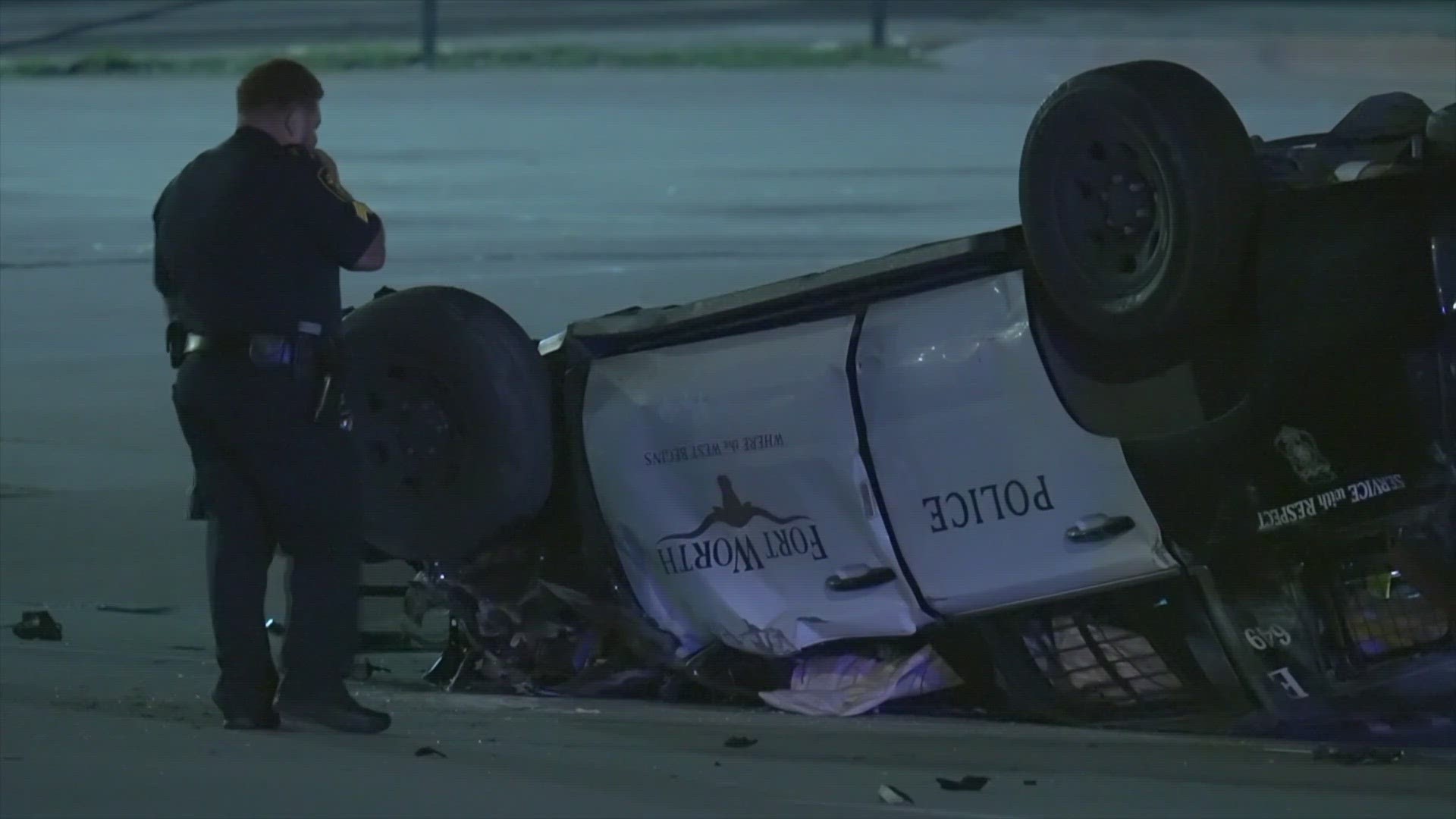 Two Fort Worth officers injured in crash | wfaa.com