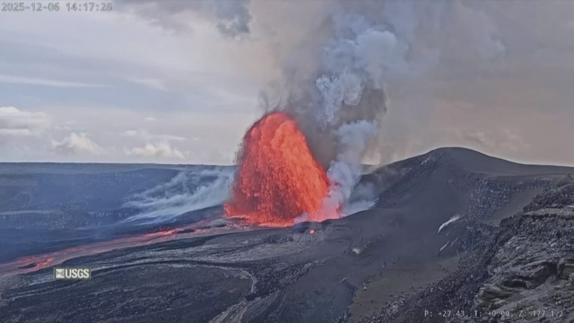 Lava fountain erupts at Hawaii's Kilauea | wfaa.com