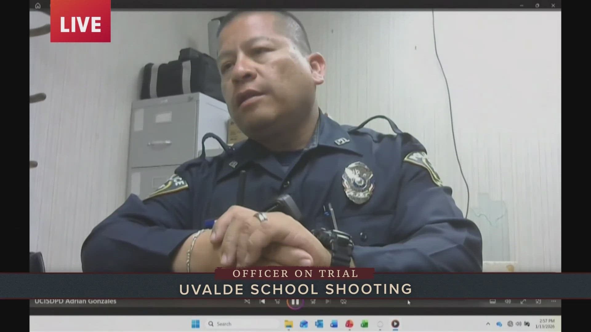 Officer Adrian Gonzales post-shooting debrief interview played in court ...