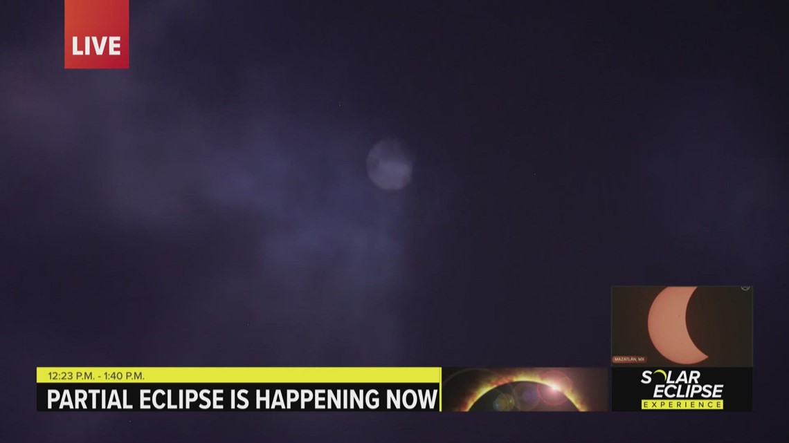 LIVE: Looking at the partial eclipse happening right now in Texas | wfaa.com