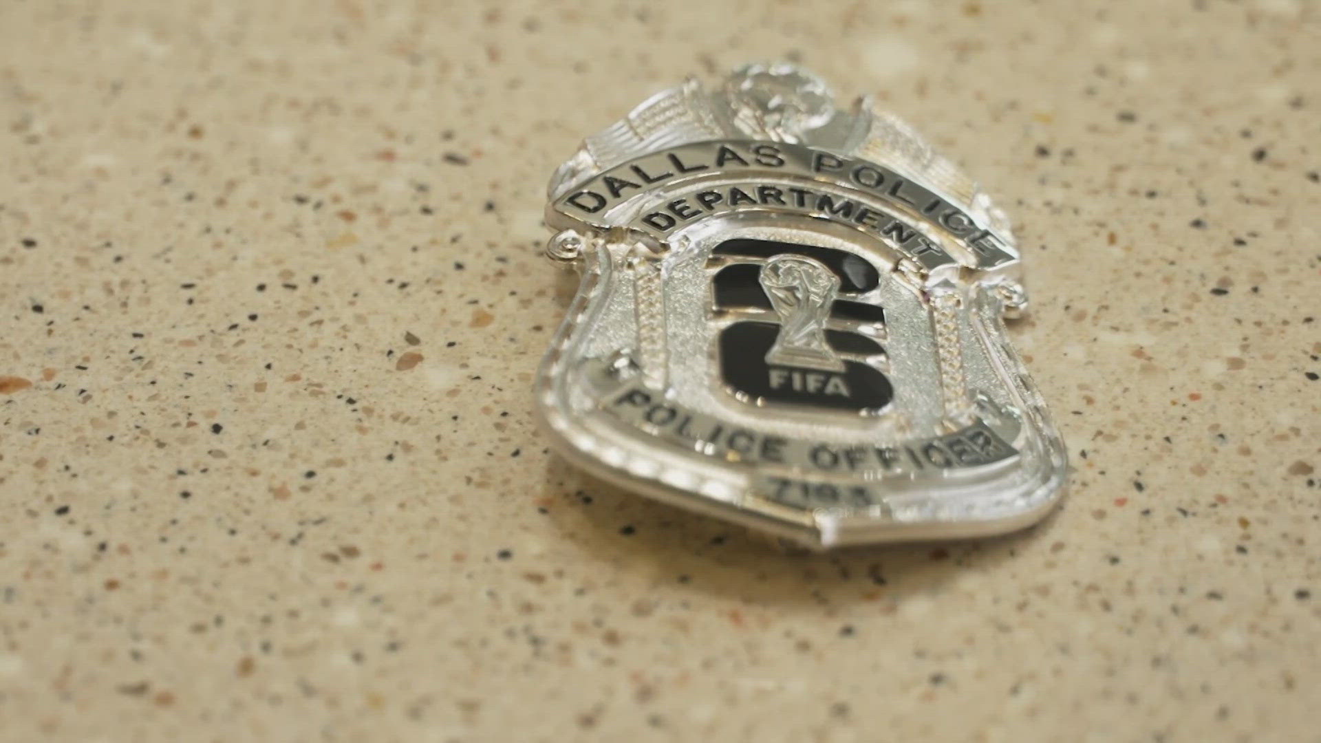 Dallas PD sporting special badges for FIFA World Cup | wfaa.com