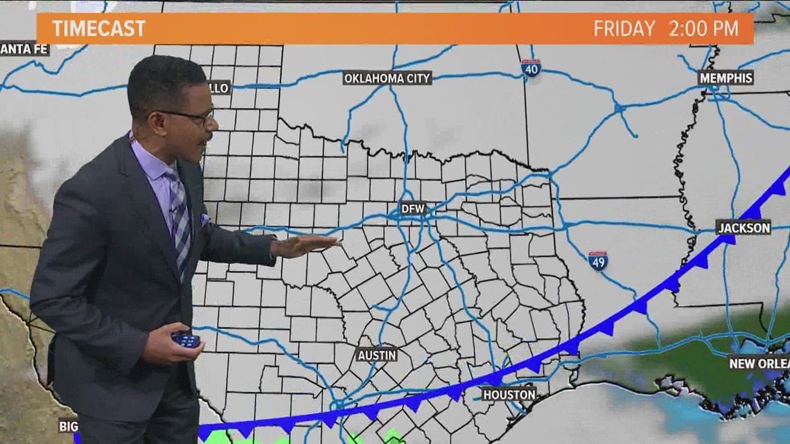 DFW weather: Flurries possible Friday? What our timecast says | wfaa.com