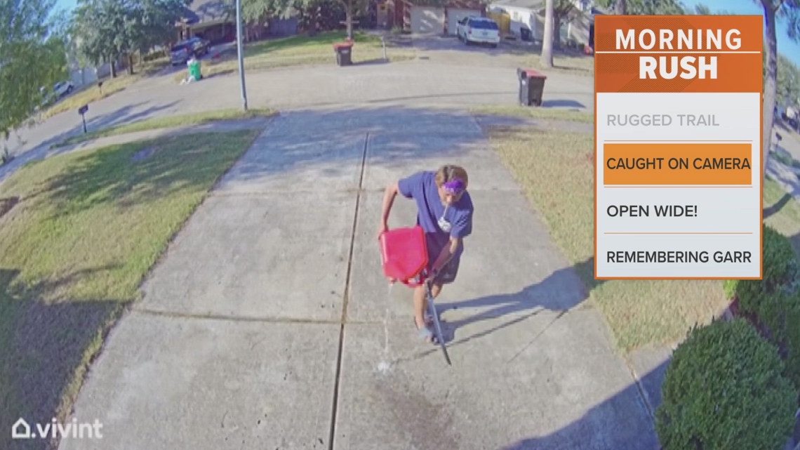 Video shows a man pouring gasoline on a neighbor's house and setting it ...