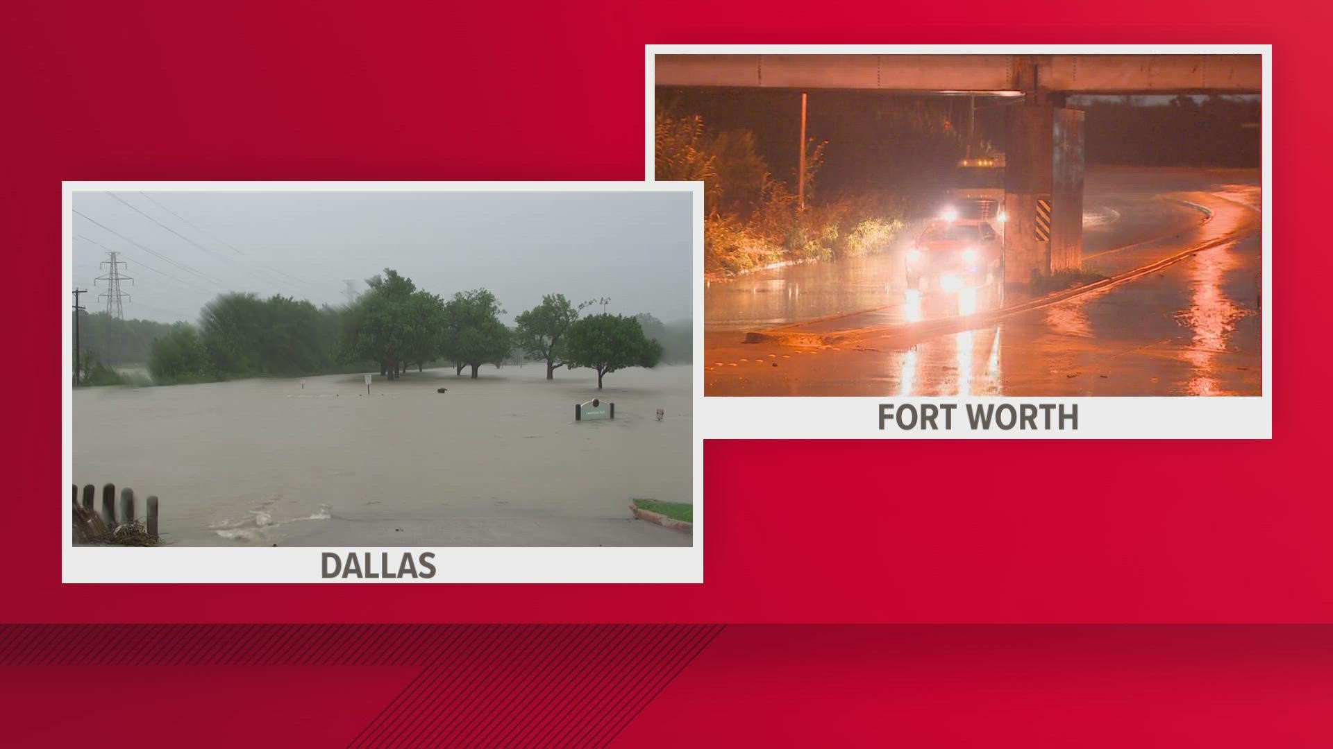 Flash Flood Warnings in place across North Texas as rain causes high ...