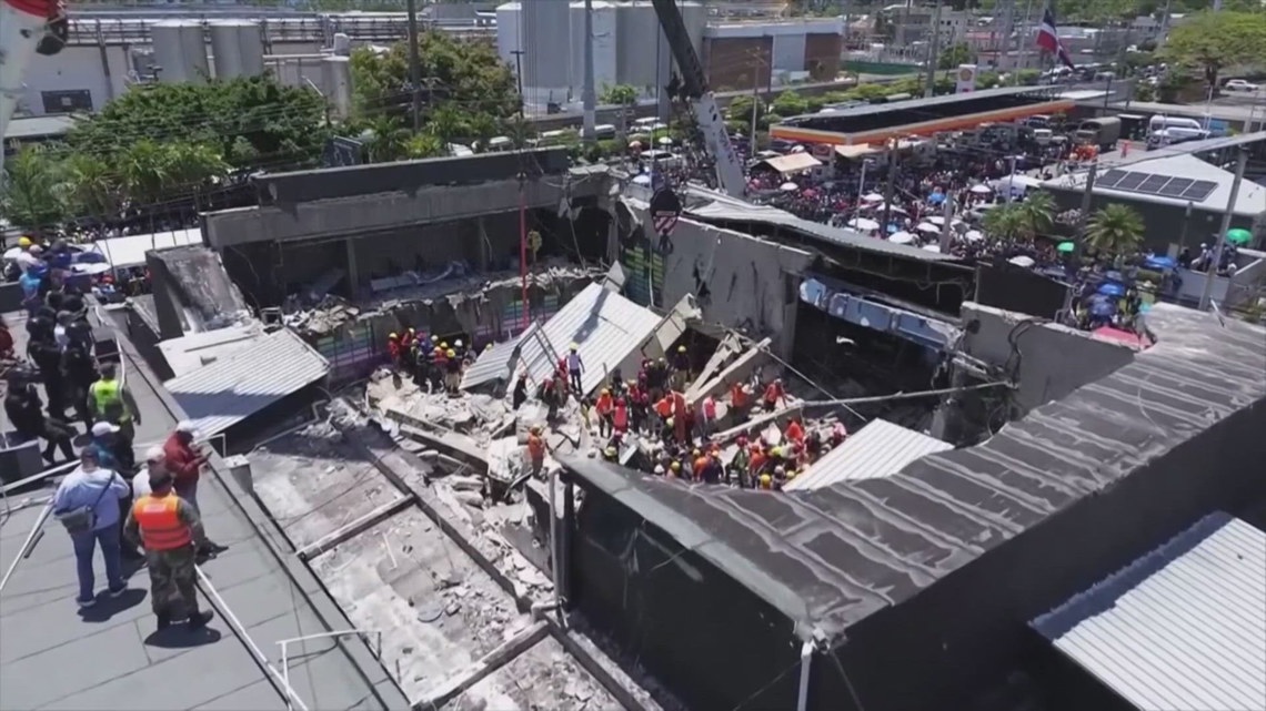 Video captures roof collapse in Dominican Republic | wfaa.com