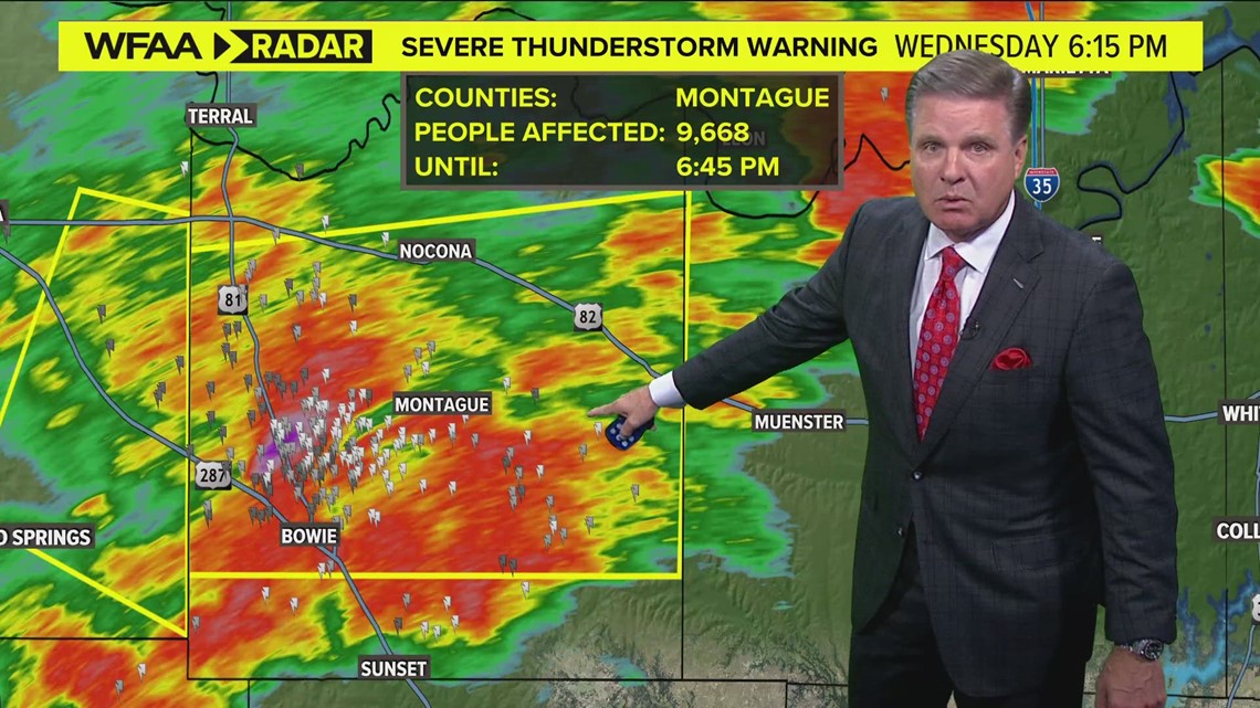 The fall cold front is bringing storms to DFW: Latest Wednesday timing ...