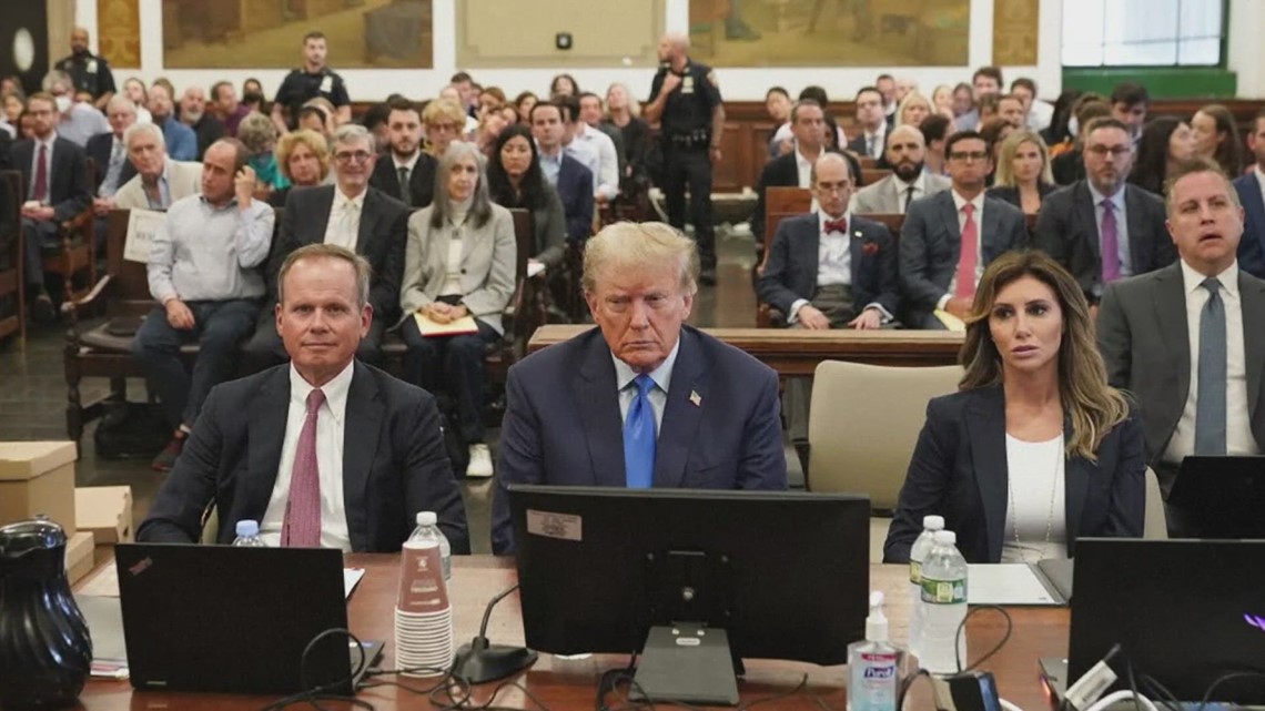 Donald Trump makes court appearance for New York trial | wfaa.com