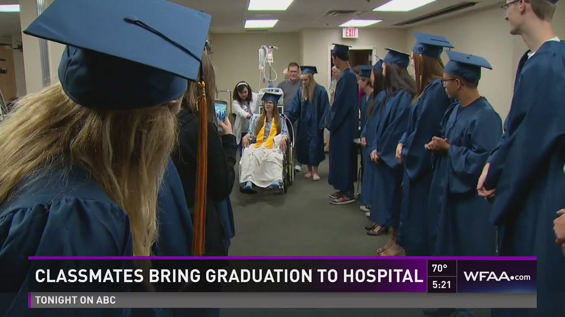 Classmates hold special graduation for Richardson girl in ICU | wfaa.com