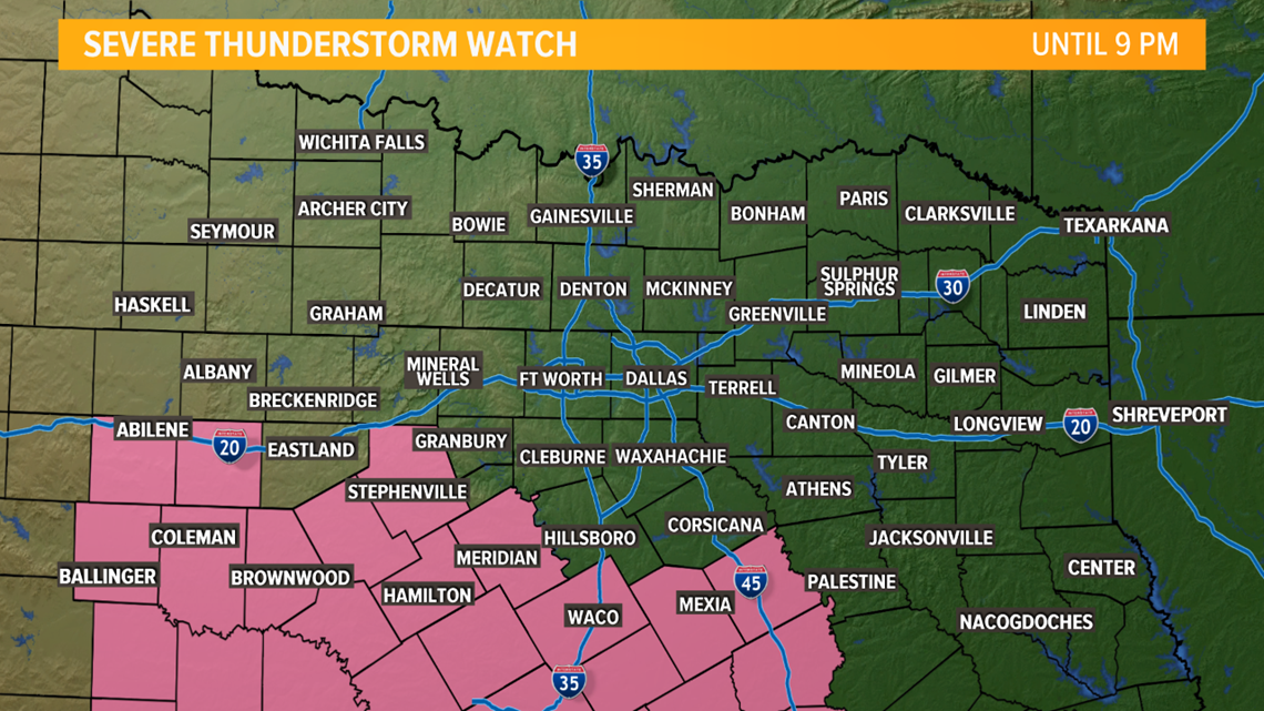 Severe weather expected Wednesday afternoon for parts of North Texas | wfaa.com