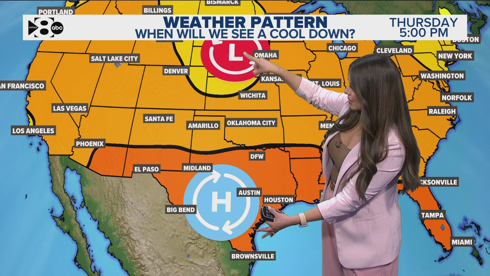 DFW Weather: 90s today, but a pattern change brings 80s and rain. | wfaa.com