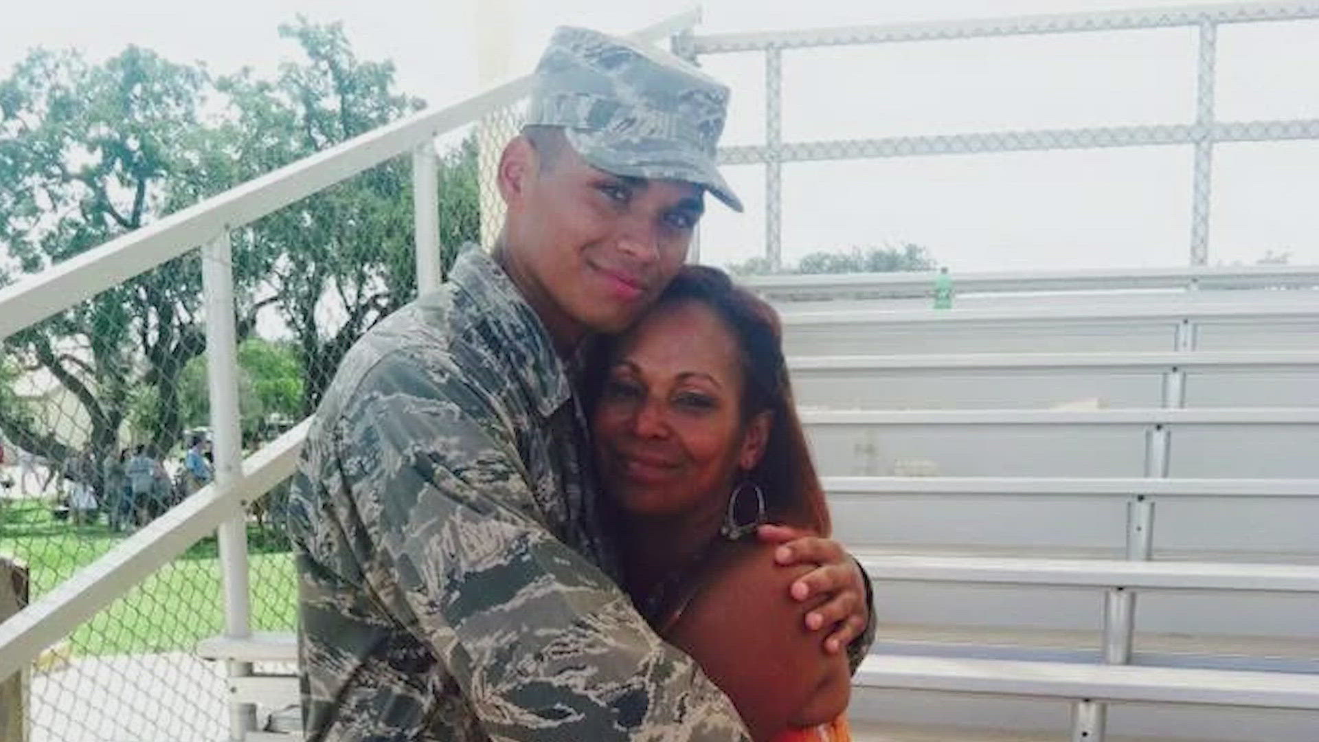 Family members mourn the loss of a veteran killed in crash during a ...