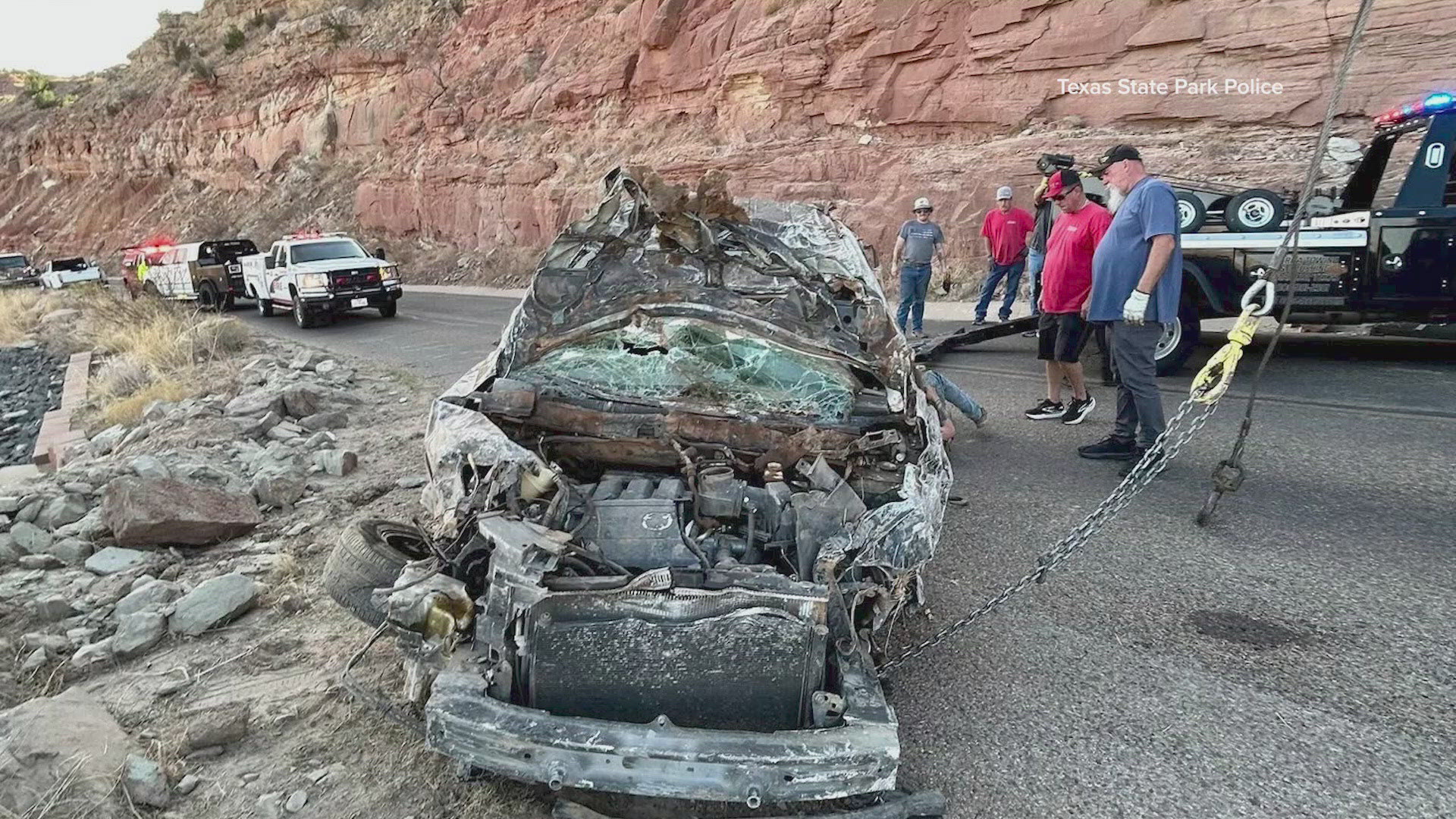 His car rolled 200 feet down a Texas canyon. He survived the night and ...