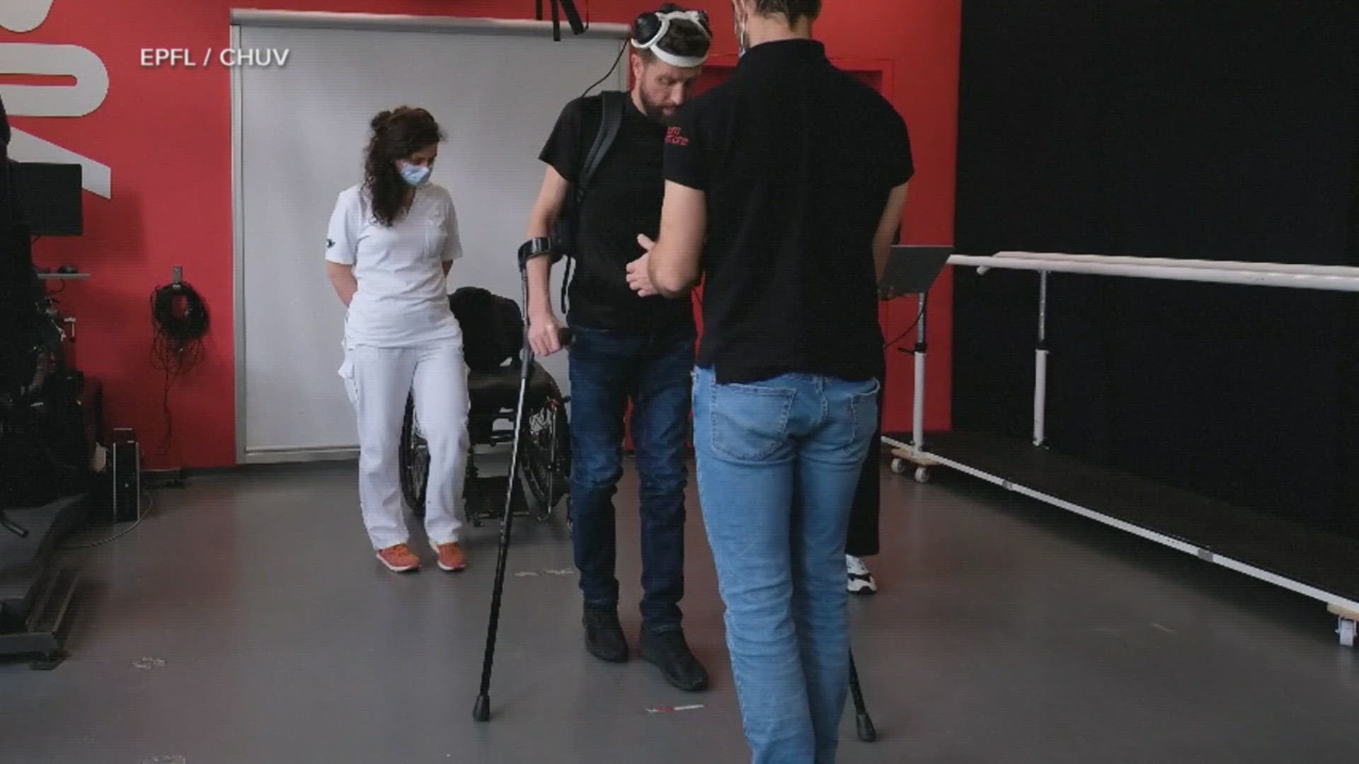 New AI-based technology helps paralyzed man walk for first time in over ...