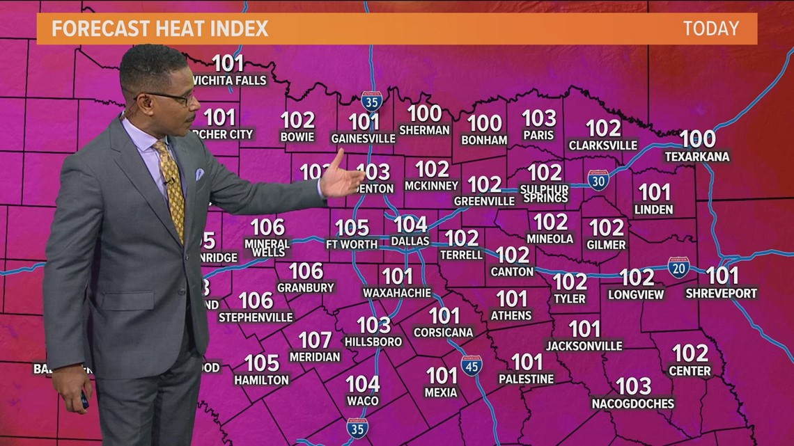 DFW weather: Heat and repeat. Triple digits make a return | wfaa.com