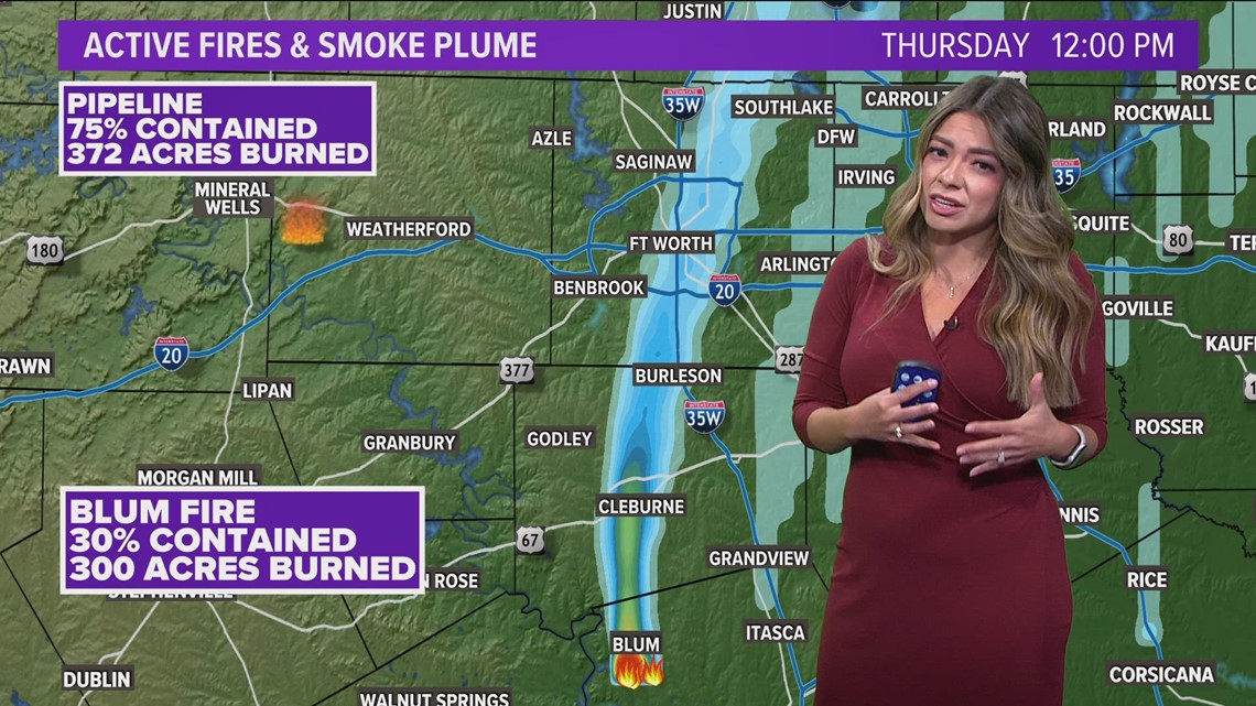DFW weather: How Texas wildfires are impacting air quality | wfaa.com