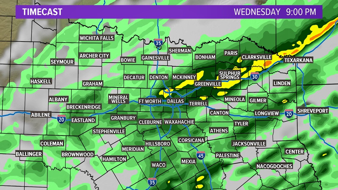 Future Radar Through Thursday Morning | wfaa.com