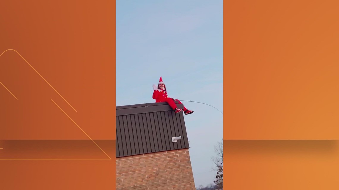 Indiana principal goes viral as life-sized Elf on the Shelf | wfaa.com