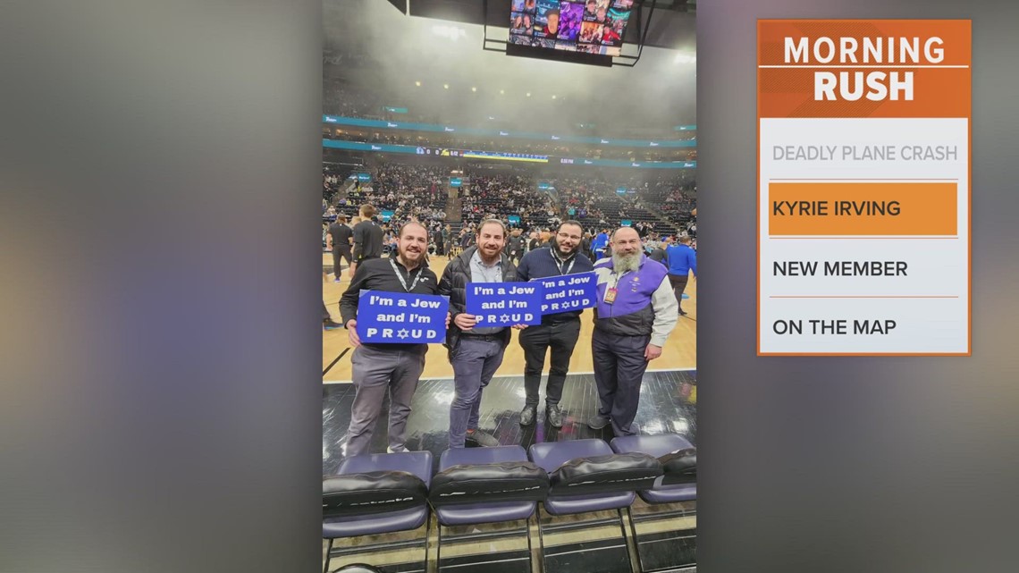 Kyrie Irving rep denies rabbi's claim of having to put away signs ...