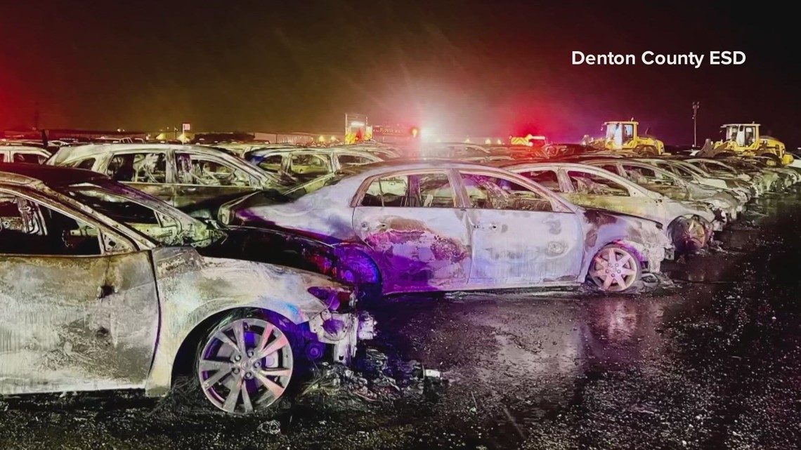 Why investigators ruled fire that burned 58 vehicles at Denton auction ...
