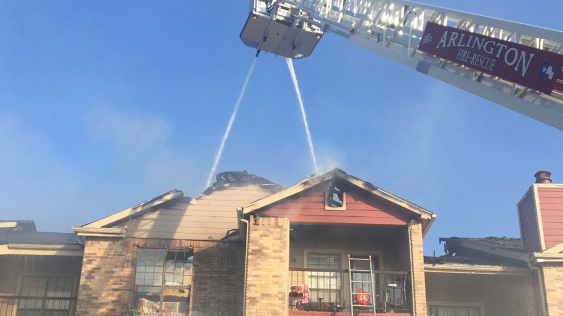 More than 30 people displaced after fire destroys 16 units at Arlington ...