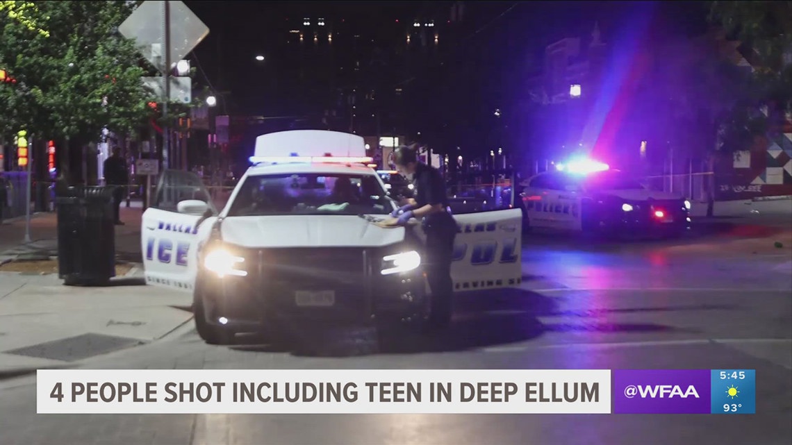 4 people, including teen, shot in Deep Ellum | wfaa.com