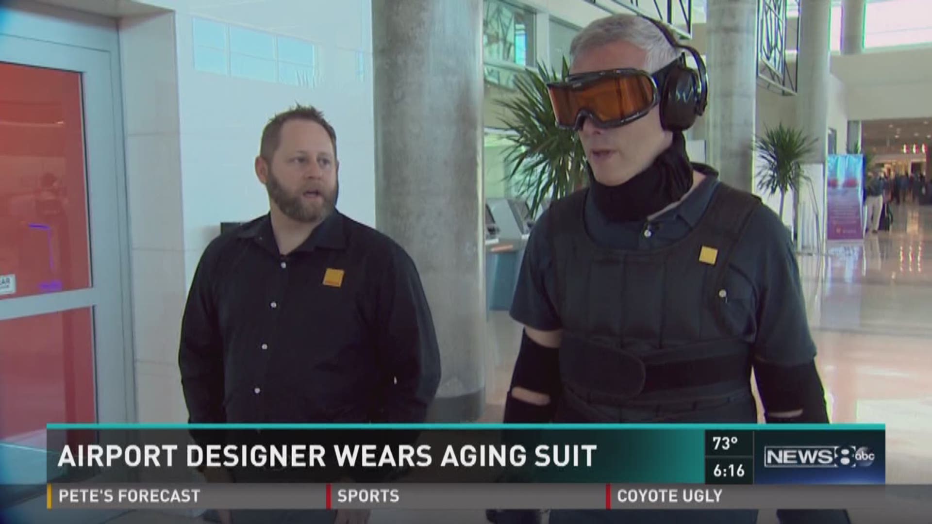 'Aging suit' aids in airport design | wfaa.com