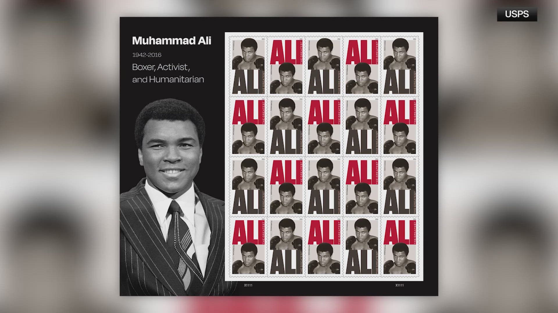 The U.S. Postal Service releases new stamps of Muhammad Ali and Bruce ...