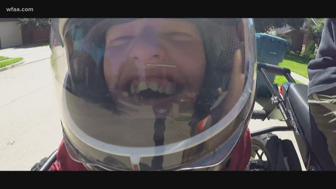 Family gets creative to share the thrill of riding a motorcycle for the ...