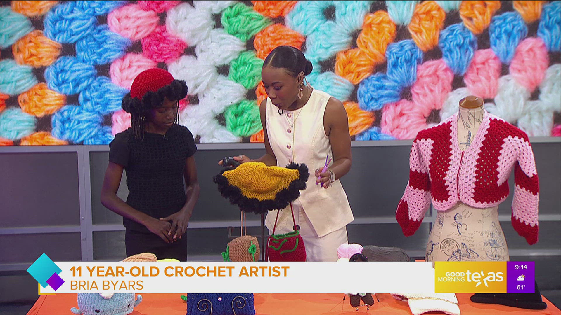 Meet 11-year-old crochet artist Bria Byars | wfaa.com