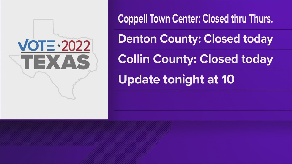 Some polling places closed due to the winter storm | wfaa.com