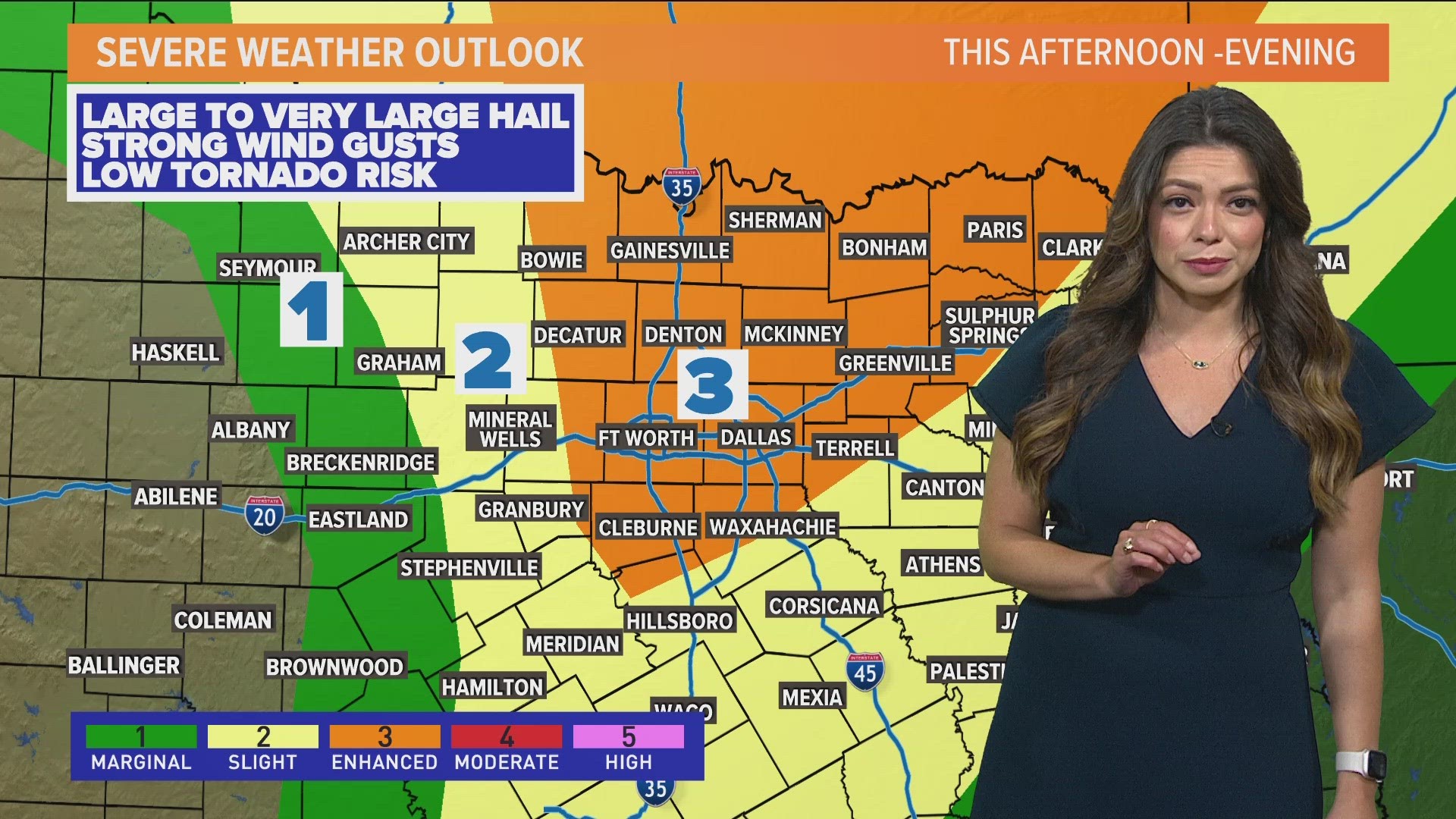 DFW Weather: Severe thunderstorms with large hail and damaging winds ...