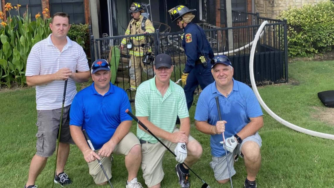 McKinney firefighters pause game of golf to put out fire | wfaa.com