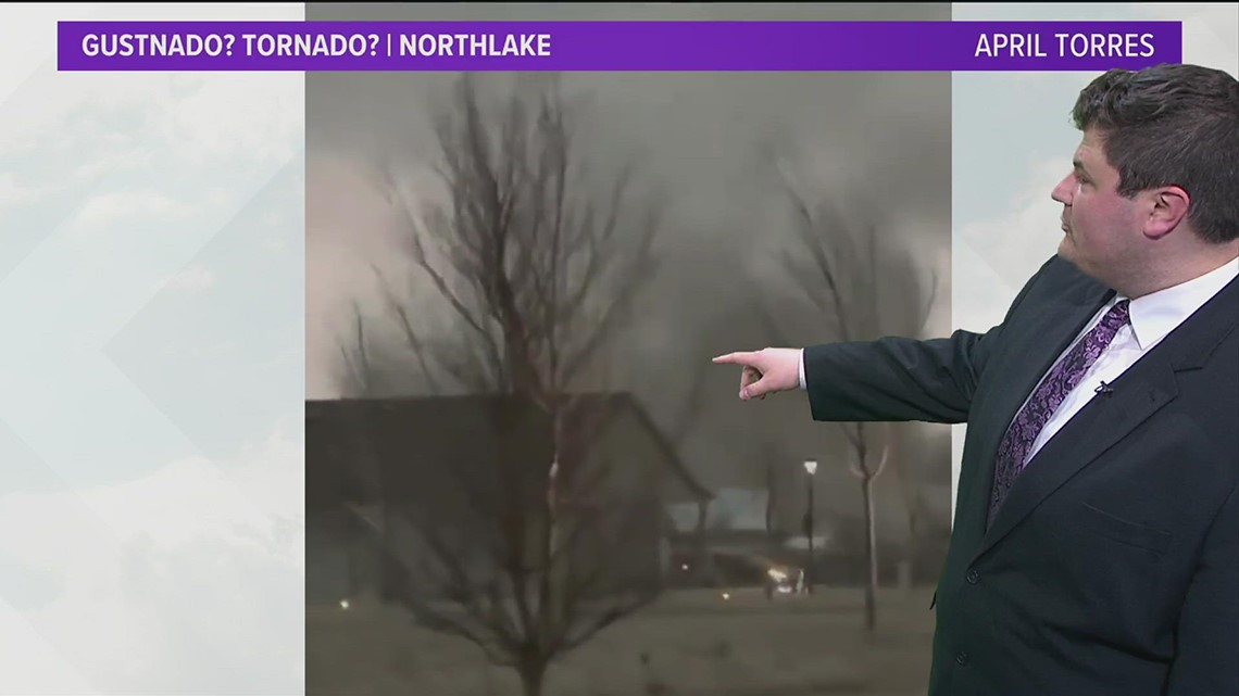 A possible gustnado spotted near Northlake | wfaa.com
