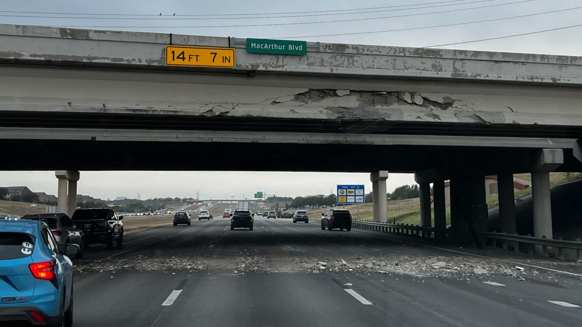 I-635 lanes re-open in Irving, Texas after overpass crash | wfaa.com