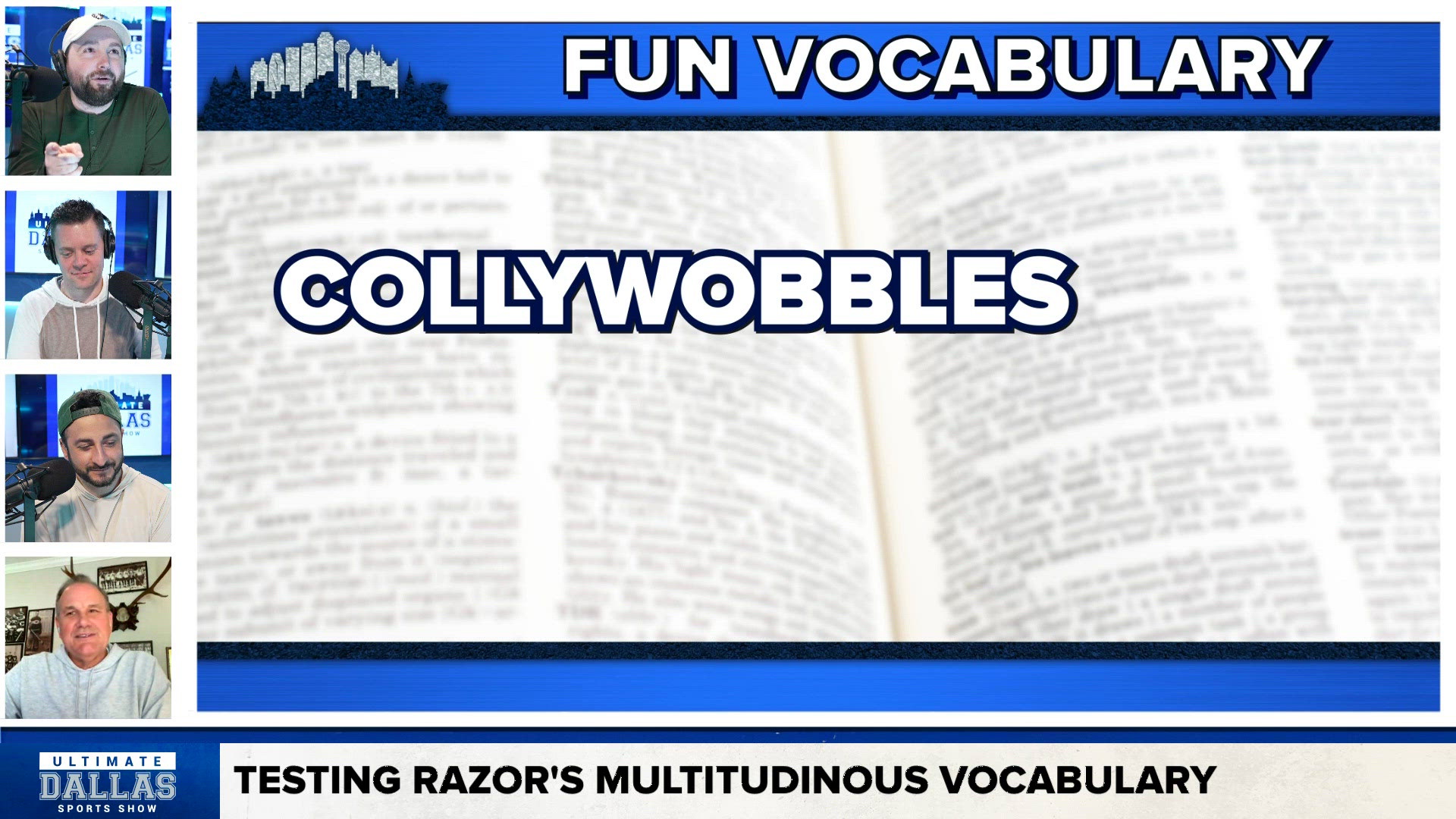 Testing the vocabulary of Dallas Stars Daryl 'Razor' Reaugh | Ultimate ...