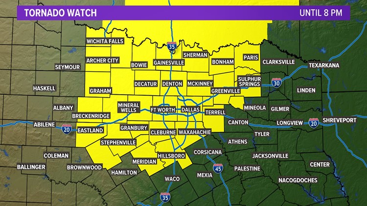 DFW weather update: Tornado watches in place around North Texas | wfaa.com