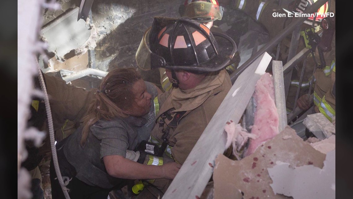 A woman was trapped two hours after hotel explosion, family says | wfaa.com