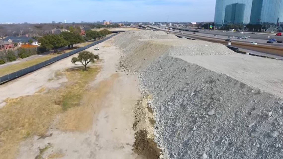 DFW highway construction: Massive gravel pit coming down | wfaa.com