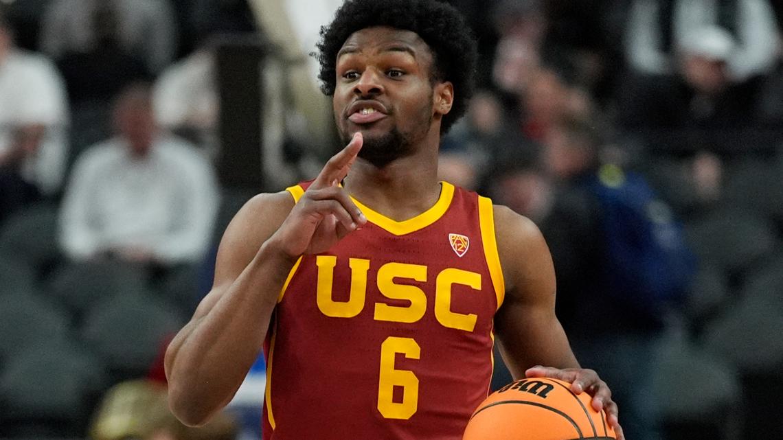 Bronny James drafted by Los Angeles Lakers in NBA Draft | wfaa.com