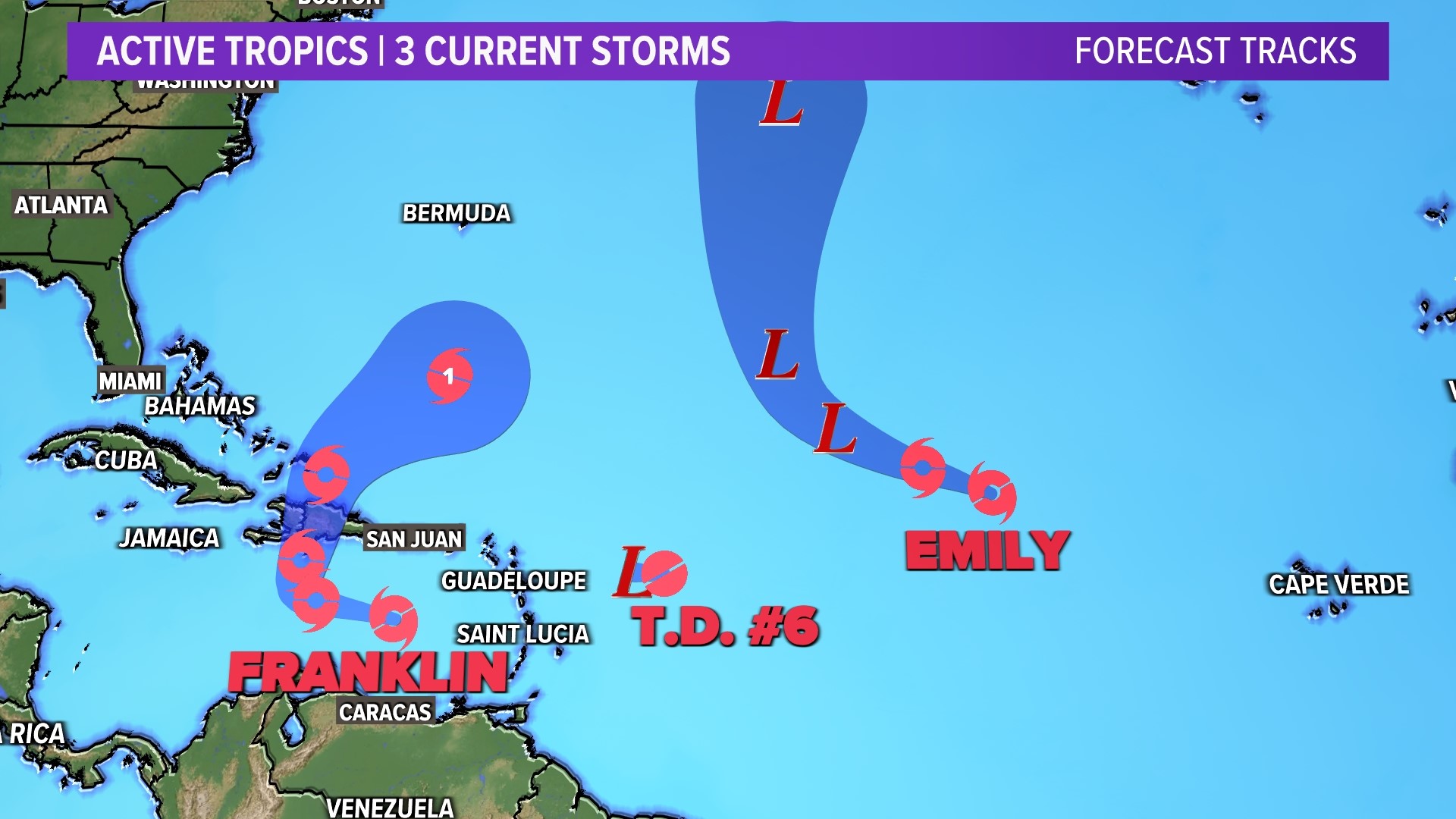 Weather: Hilary, Atlantic storms | wfaa.com