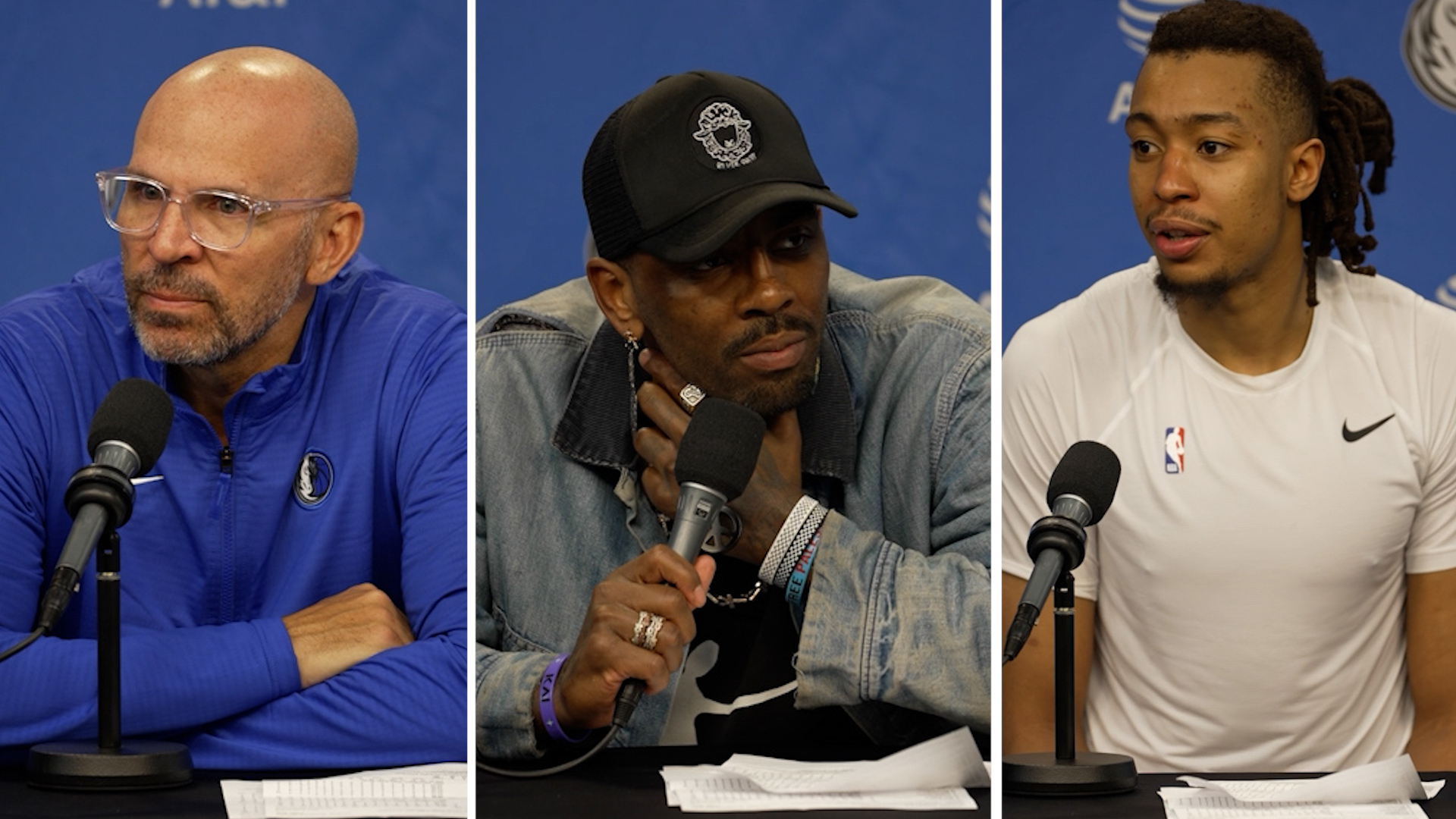 Dallas Mavericks vs. Charlotte Hornets | Jason Kidd, Kyrie Irving, Moses Brown post-game ...