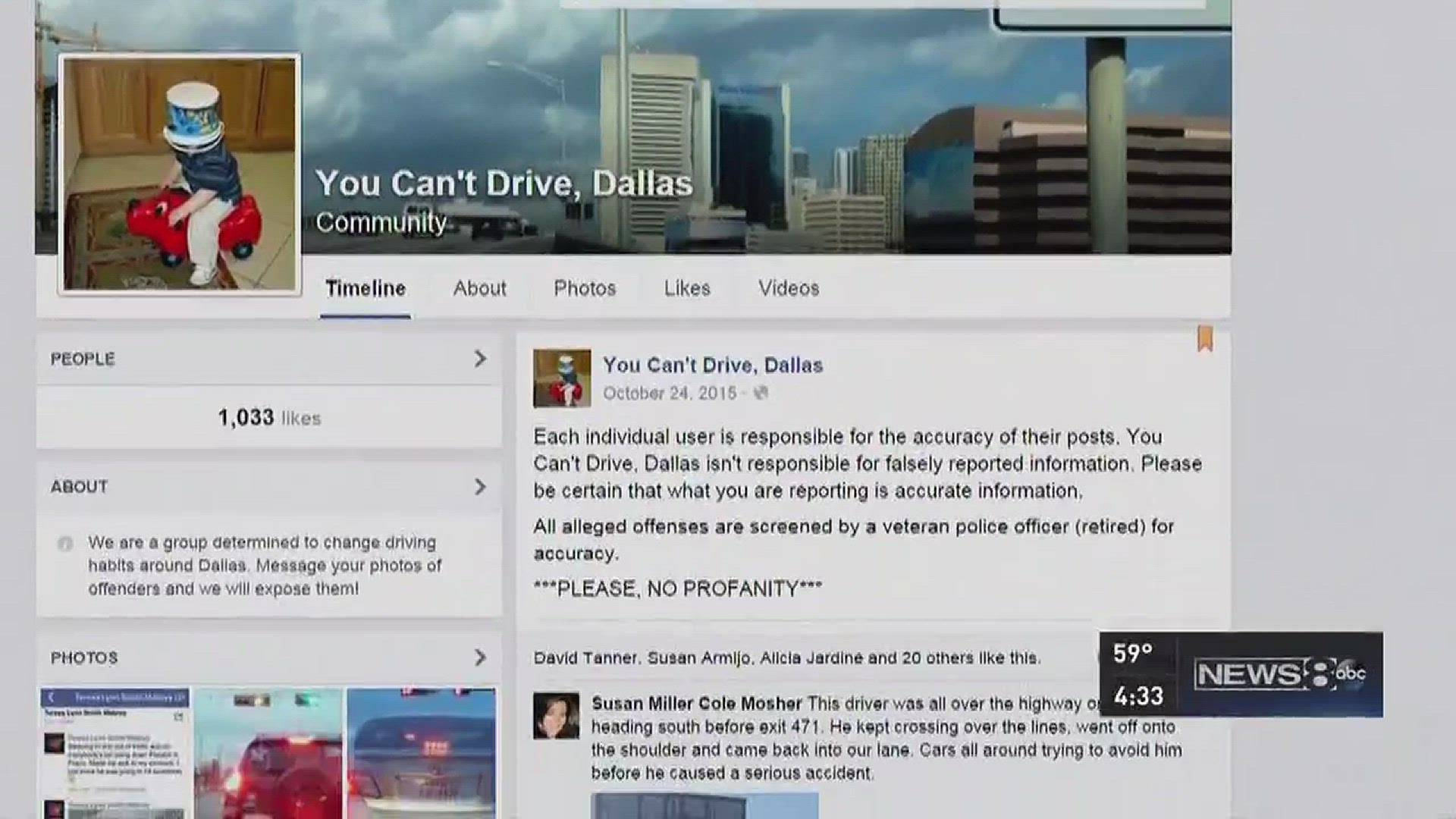 Facebook shuts down Dallas aggressive driving page | wfaa.com