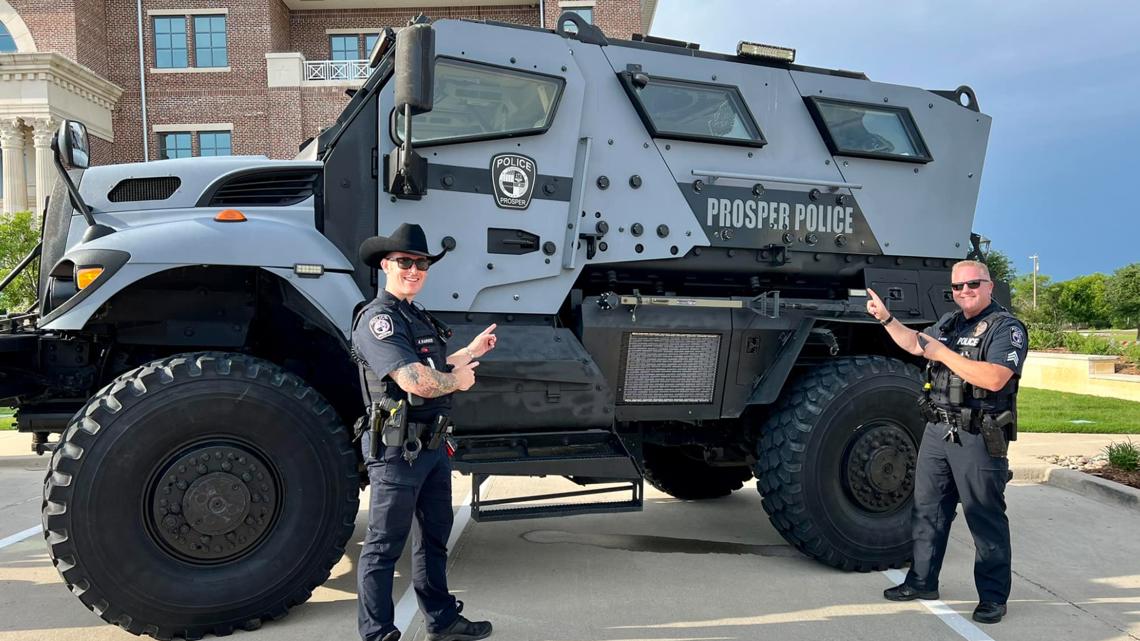Prosper Police Department vehicle at car show draws reaction | wfaa.com