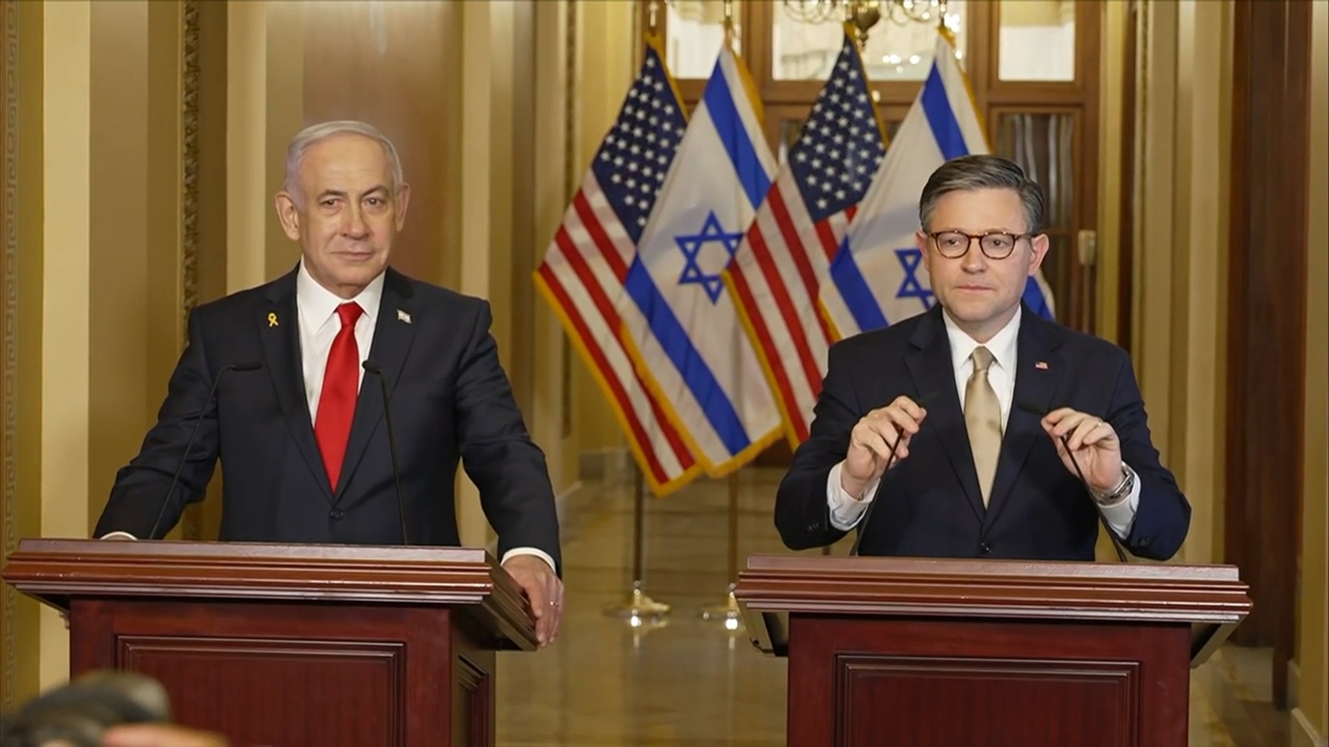 Benjamin Netanyahu, Speaker Mike Johnson full joint press conference ...